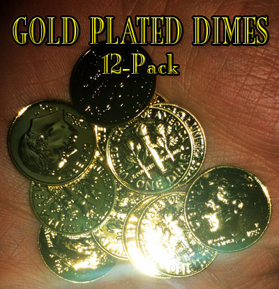 Gold Plated Dimes - Meir Yedid Magic