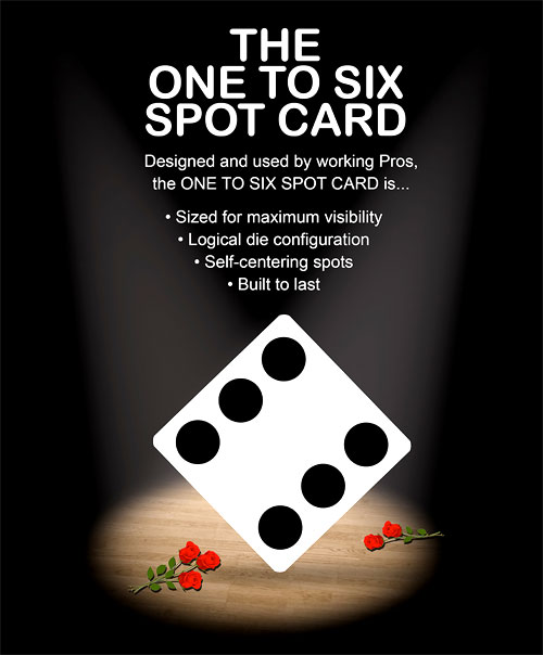 One To Six Spot Card (Martin Lewis) - Meir Yedid Magic