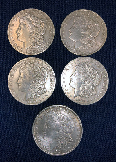 Silver Morgan Expanded Shell With Matching Coins - Meir Yedid Magic