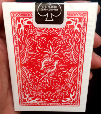 Phoenix Large Index Red Playing Cards - Meir Yedid Magic